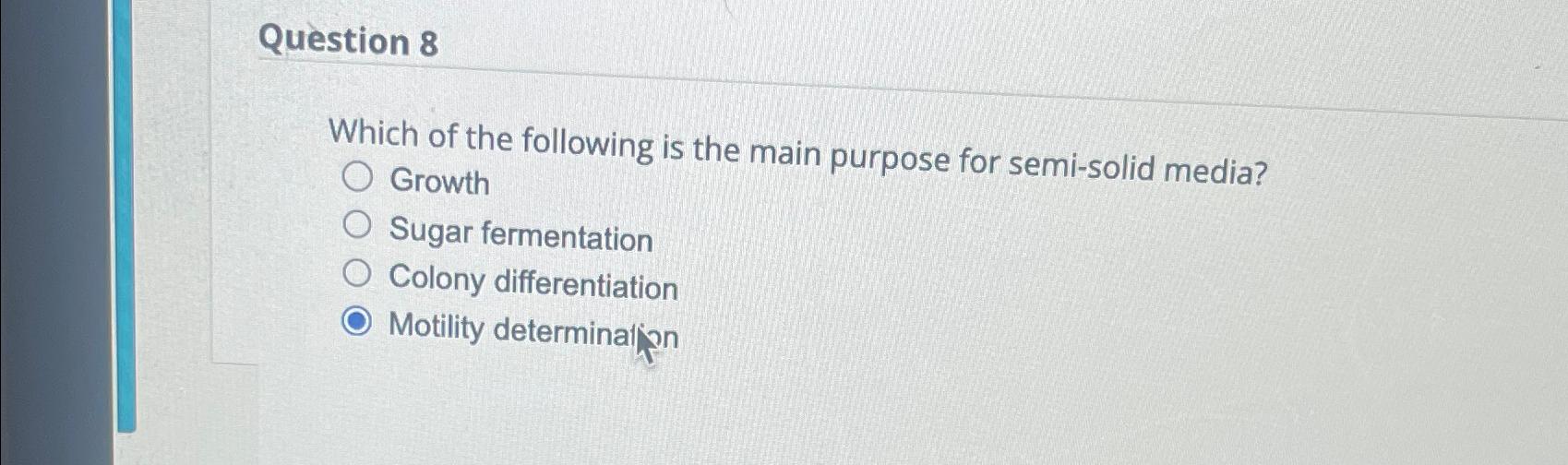 Solved Question 8Which of the following is the main purpose | Chegg.com