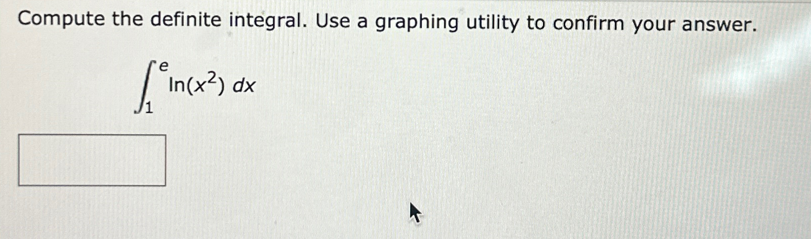 Solved Compute the definite integral. Use a graphing utility | Chegg.com