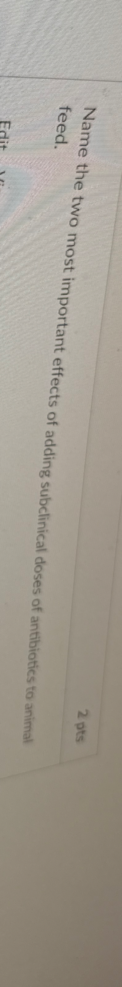 Solved Name the two most important effects of adding | Chegg.com