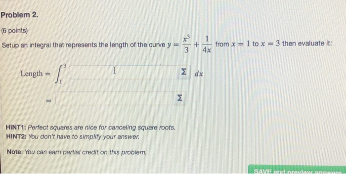 Solved Problem 2. (6 points) Setup an integral that | Chegg.com Solved Problem 2. (6 points) Setup an integral that | Chegg.com