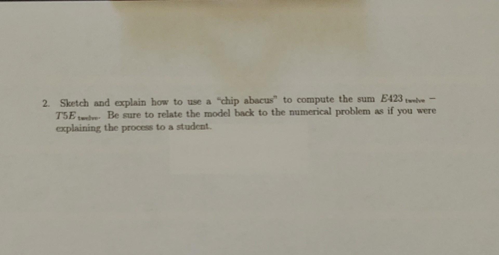Solved Need the answer to this question. Please show the | Chegg.com