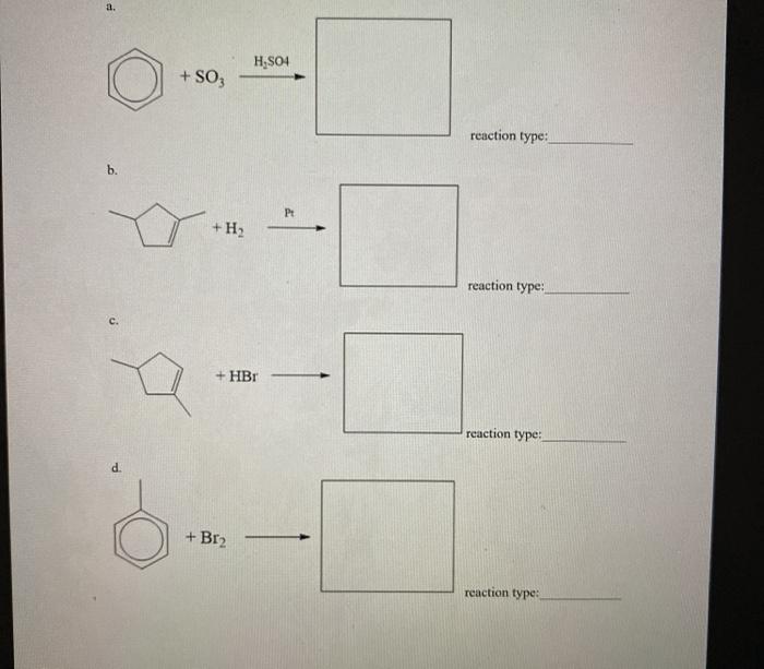 Solved a. HSO4 + SO3 reaction type: b. Pt +H2 reaction type: | Chegg.com