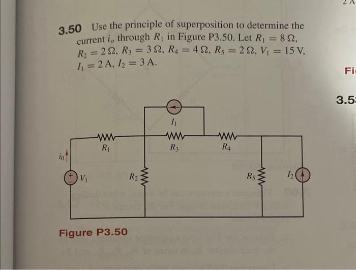 Solved 3.50 Use the principle of superposition to determine | Chegg.com