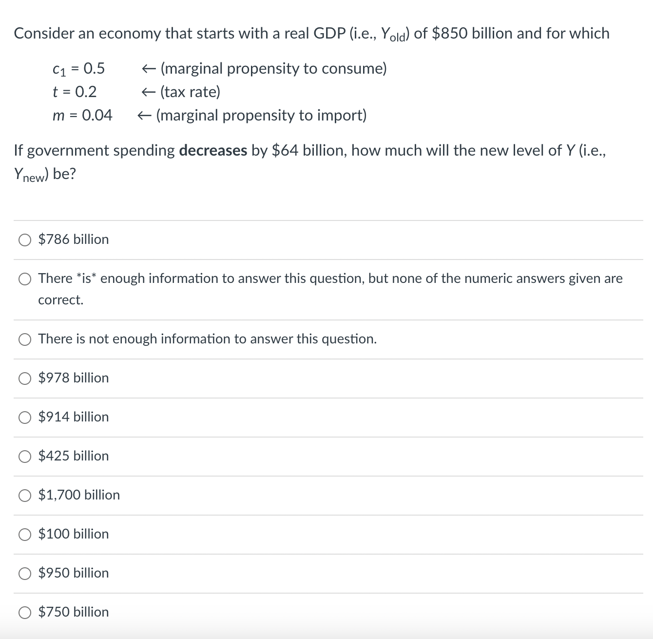 Solved Consider an economy that starts with a real GDP | Chegg.com