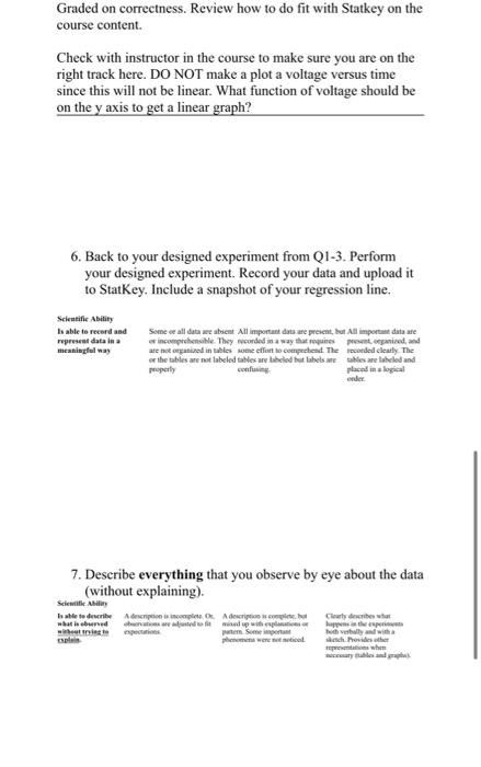 This lab will be graded using scientific ability | Chegg.com