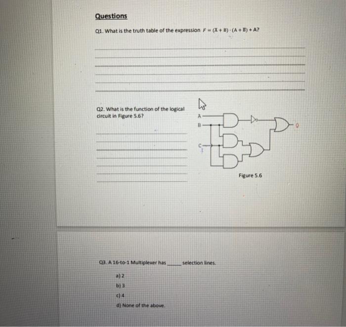 Solved a) 2-input AND Gate (IC 7408) Figure 5.2 Table 5.1 | Chegg.com