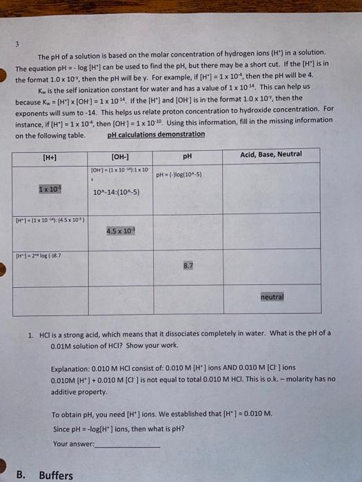 Solved 1 Name: att'd prelab lab total Lab 12 The pH scale | Chegg.com