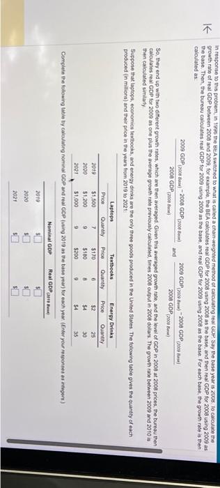 Solved Recall the method of calculating real GOP detailed in | Chegg.com