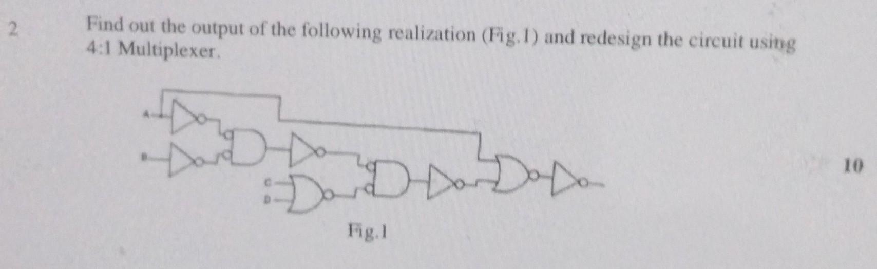 Solved Find out the output of the following realization | Chegg.com
