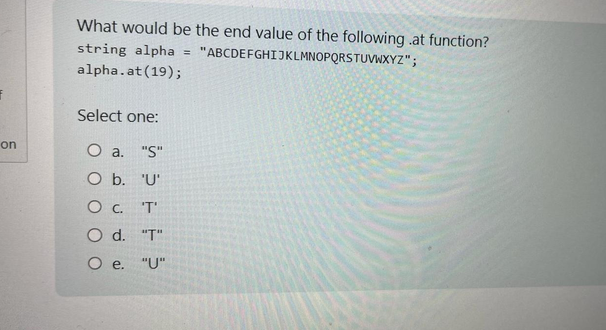 Solved What would be the end value of the following at | Chegg.com