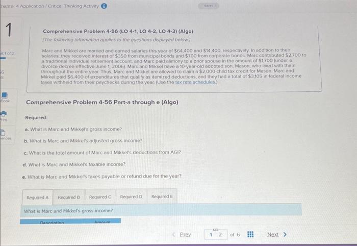 Solved Comprehensive Problem 4.56 (LO 4-1, LO 4-2, LO 4-3) | Chegg.com
