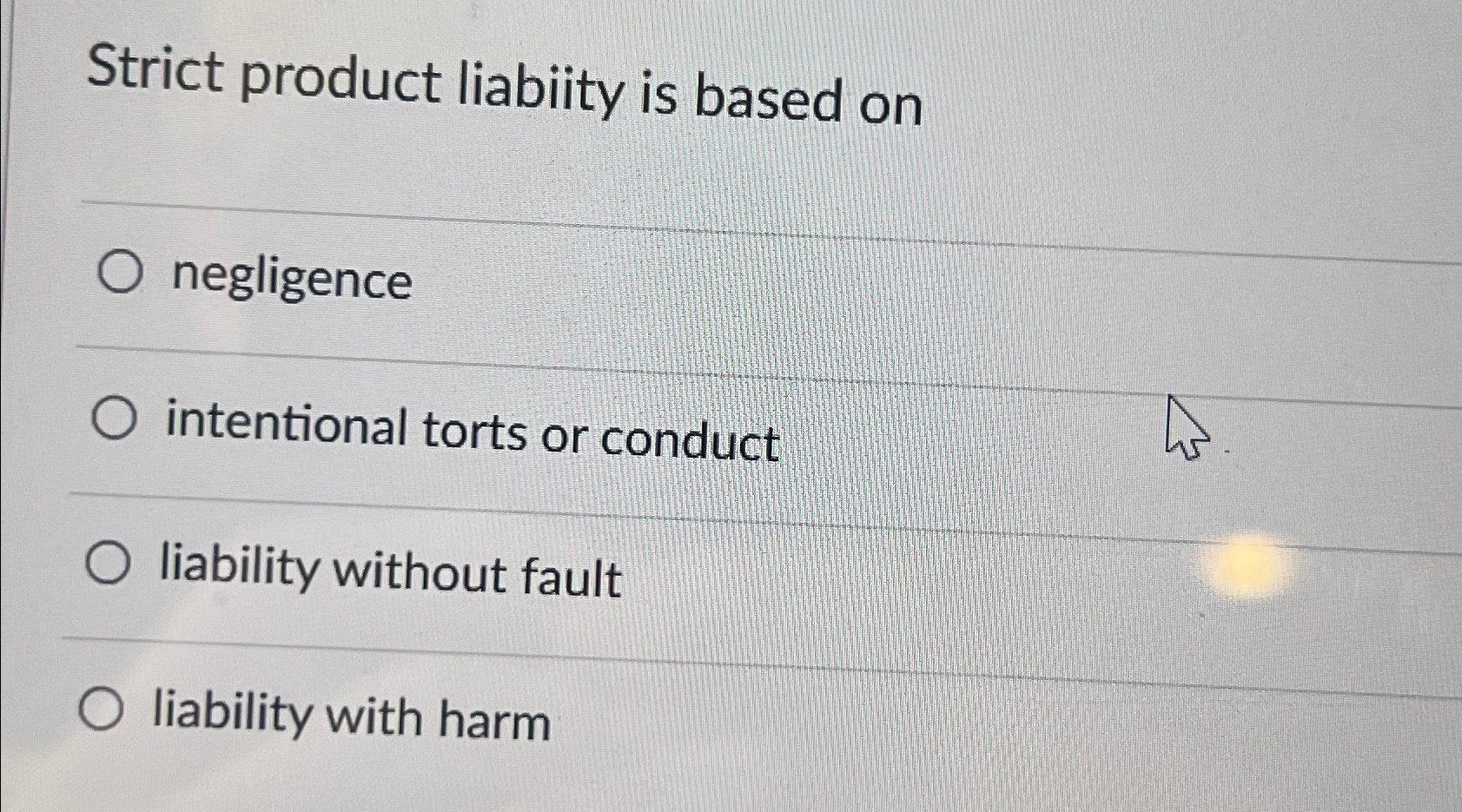 Solved Strict product liabiity is based | Chegg.com