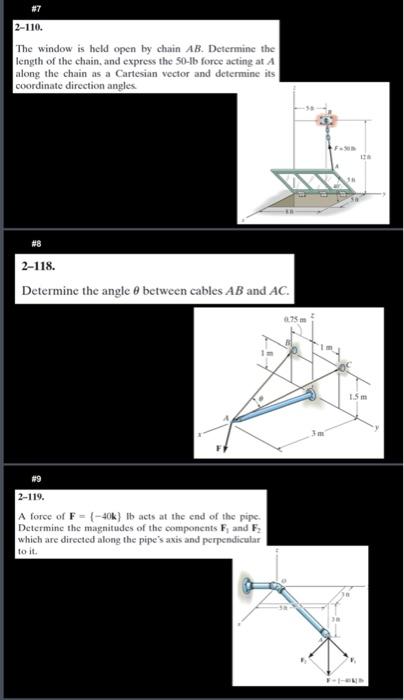 Solved The window is held open by chain AB. Determine the | Chegg.com