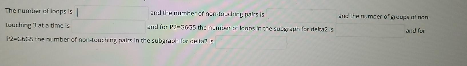 Solved The number of loops is and the number of non-touching | Chegg.com