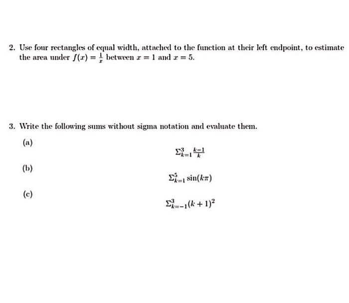 Solved 2. Use four rectangles of equal width, attached to | Chegg.com