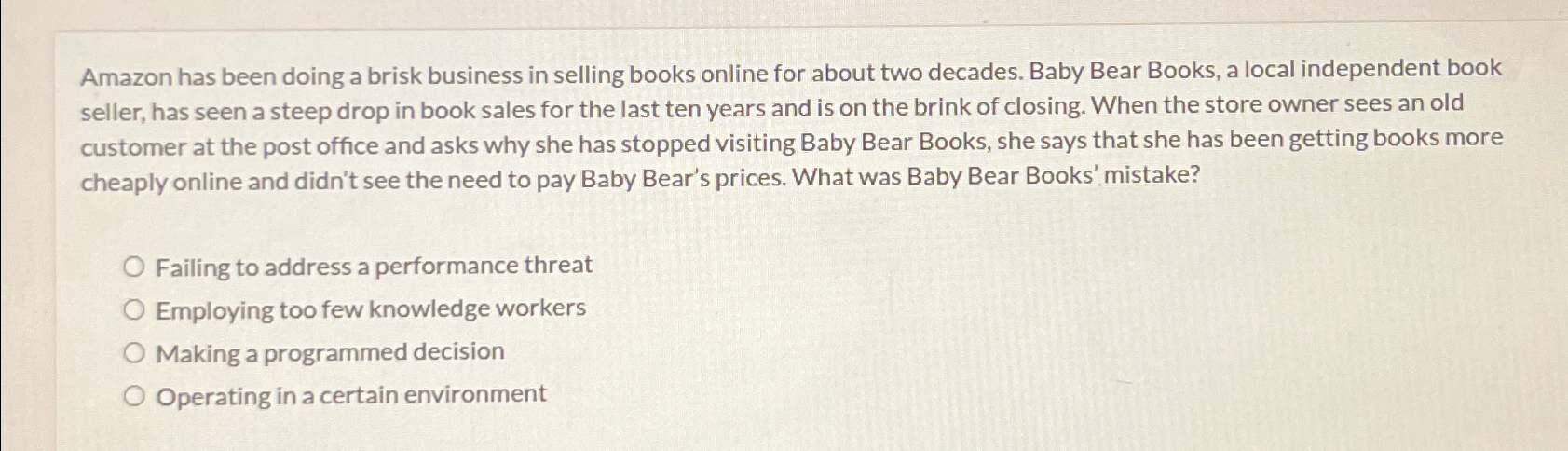 Solved Amazon has been doing a brisk business in selling | Chegg.com