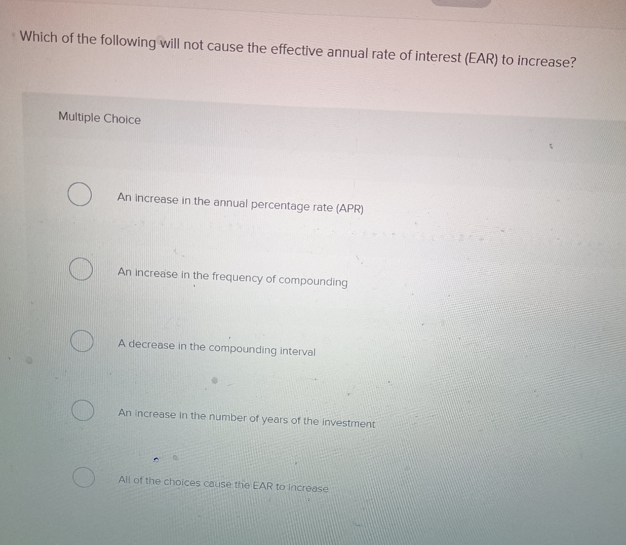 Solved Which of the following will not cause the effective | Chegg.com