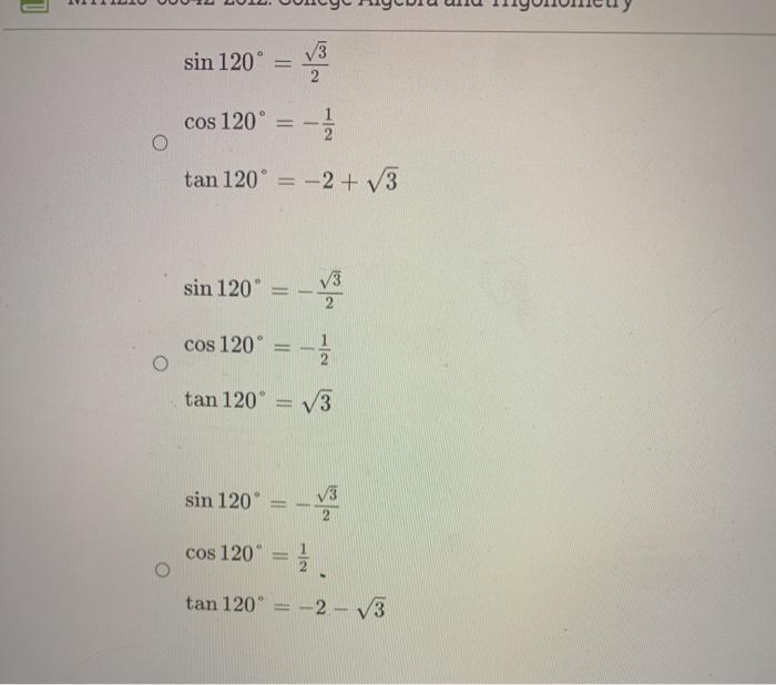 Solved Use these sum and difference identities to answer the | Chegg.com