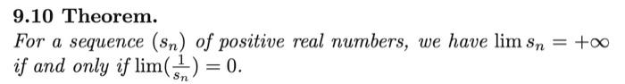 Solved Use Theorems 9.9 and 9.10 or Exercises 9.9–9.15 to | Chegg.com