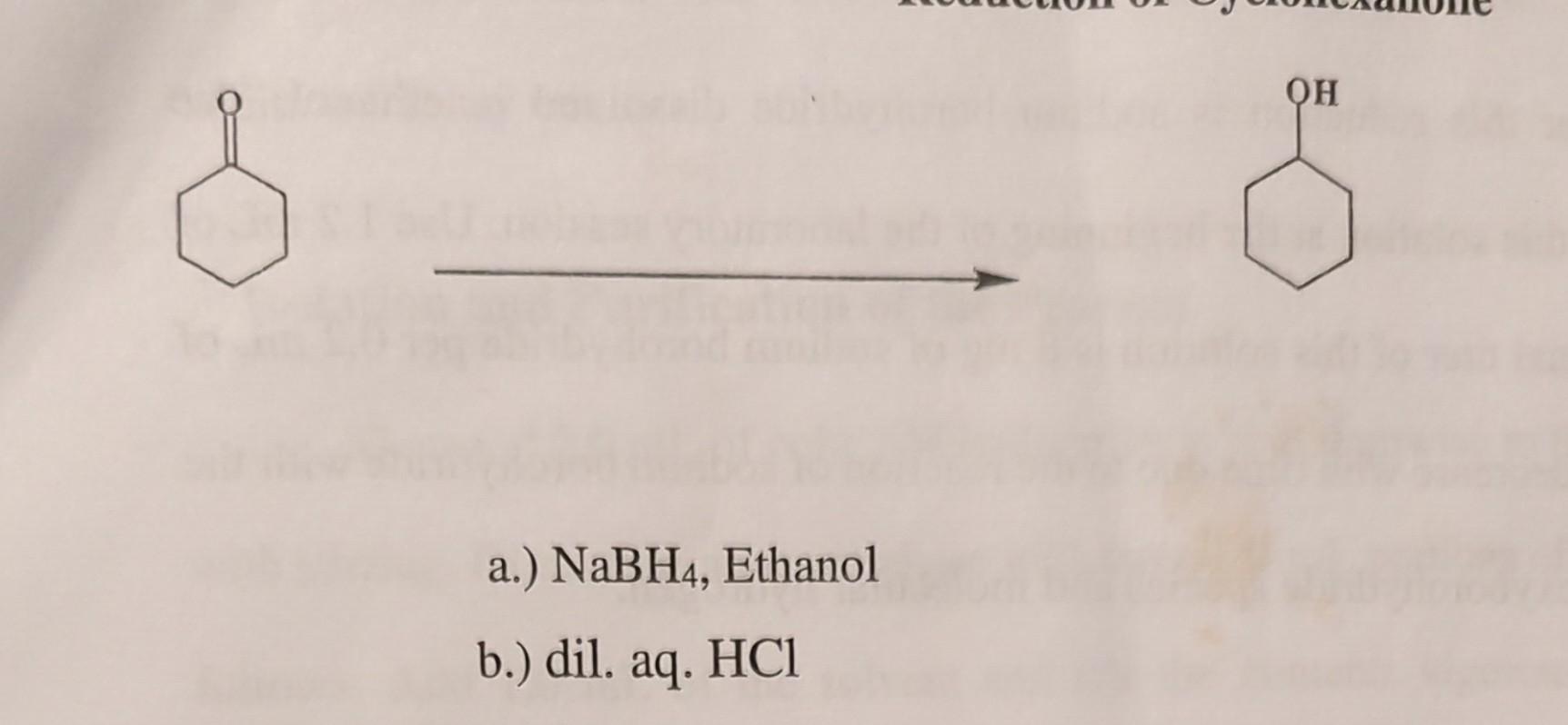 Solved REPORT FORM: PREPARATION OF CYCLOHEXANOL Balanced | Chegg.com
