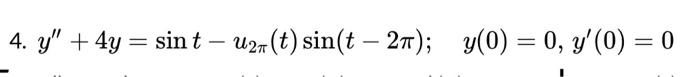 Solved Sketch the graph of the forcing function in the | Chegg.com