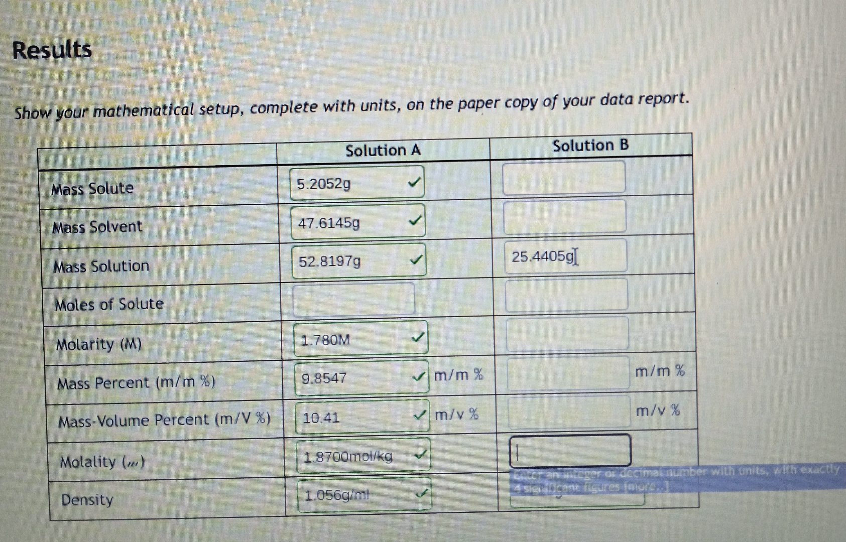 Solved How to solve for moles of solute in solution A, | Chegg.com