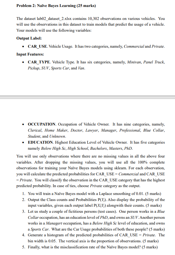 Solved Problem 1: Perceptron Learning (15 ﻿marks)The dataset | Chegg.com