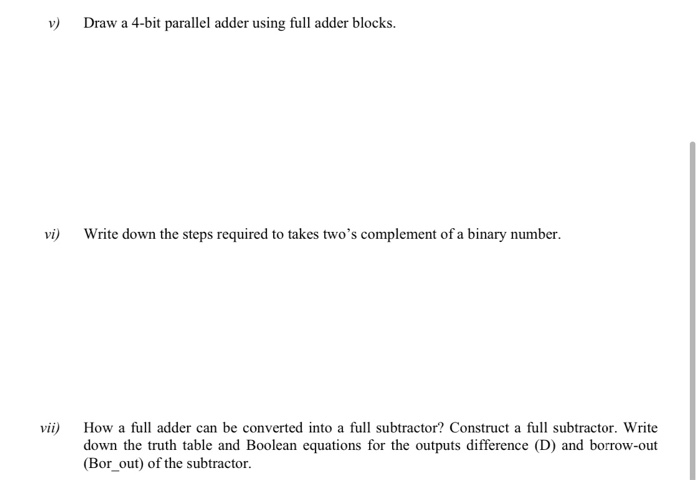 Solved i) Draw the gate-level implementation of a half | Chegg.com