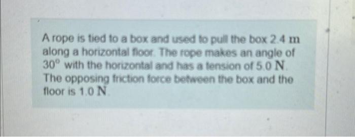 Solved How much work does the friction do on the box? | Chegg.com