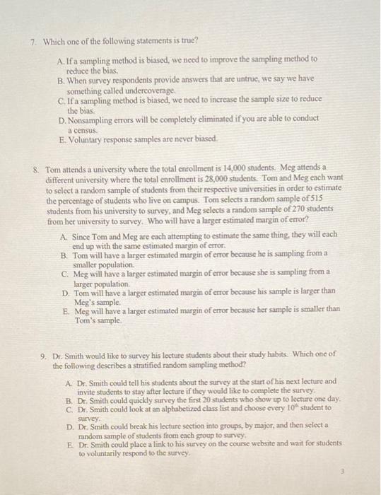 Solved Homework Assignment 3 Chapters 3 And 4 Stat 1350