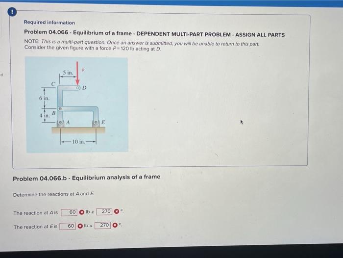 Solved Required information Problem 04.066 - Equilibrium of | Chegg.com