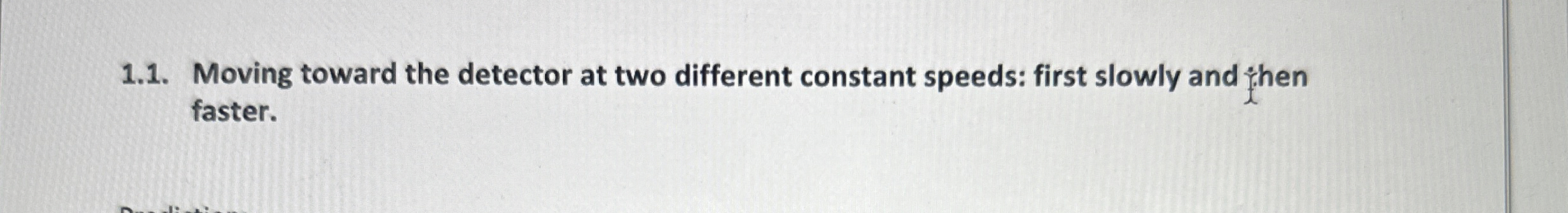 Solved 1.1. ﻿Moving toward the detector at two different | Chegg.com