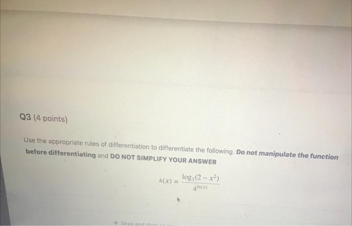 Solved Use the appropriate rules of differentiation to | Chegg.com