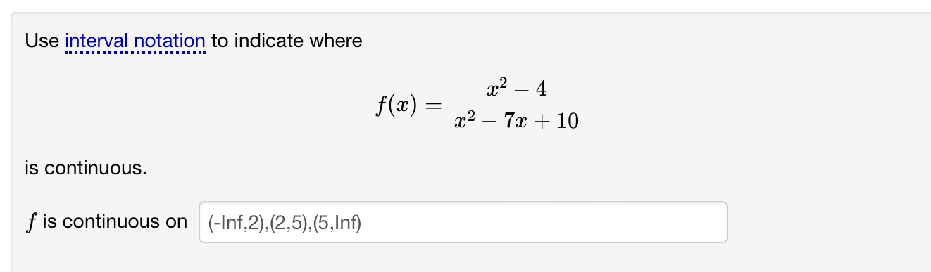 Solved Use interval notation to indicate | Chegg.com