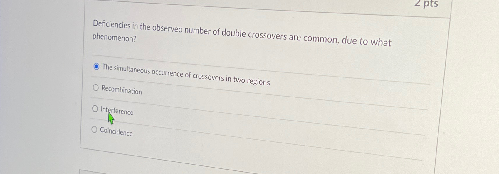 Solved Deficiencies in the observed number of double | Chegg.com