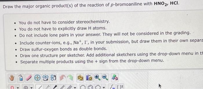 Solved Draw the major organic product(s) of the reaction of | Chegg.com