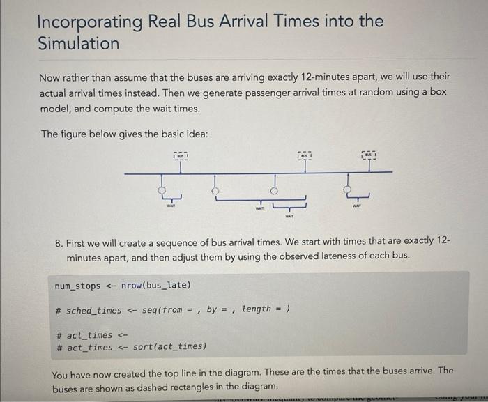 Now rather than assume that the buses are arriving | Chegg.com
