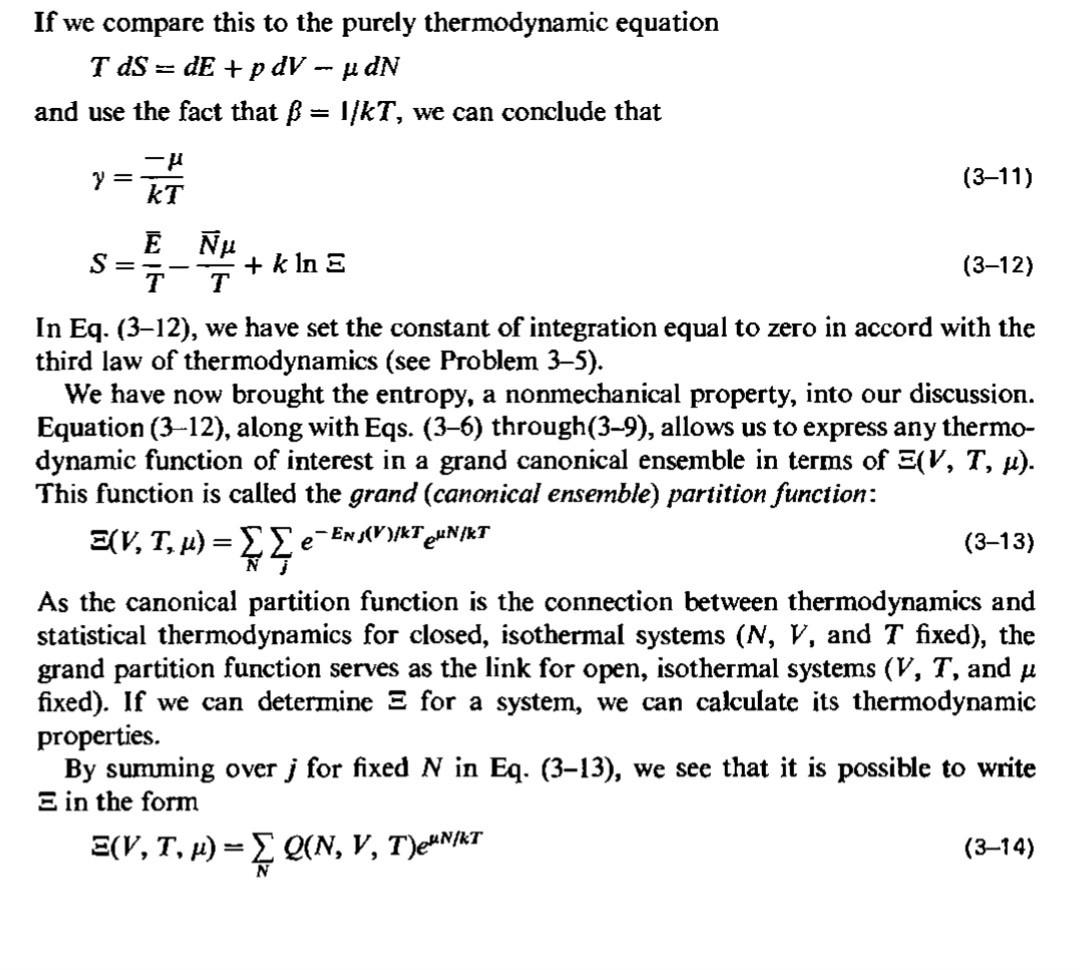 Solved 3-5. Show that the entropy given by Eq. (3-12) goes | Chegg.com