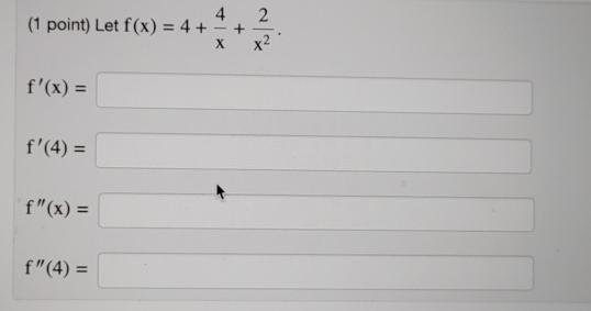 Solved (1 ﻿point) ﻿Let | Chegg.com