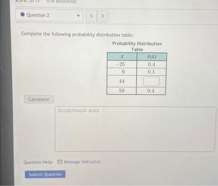 Solved 078 answered Question 2 Complete the following | Chegg.com