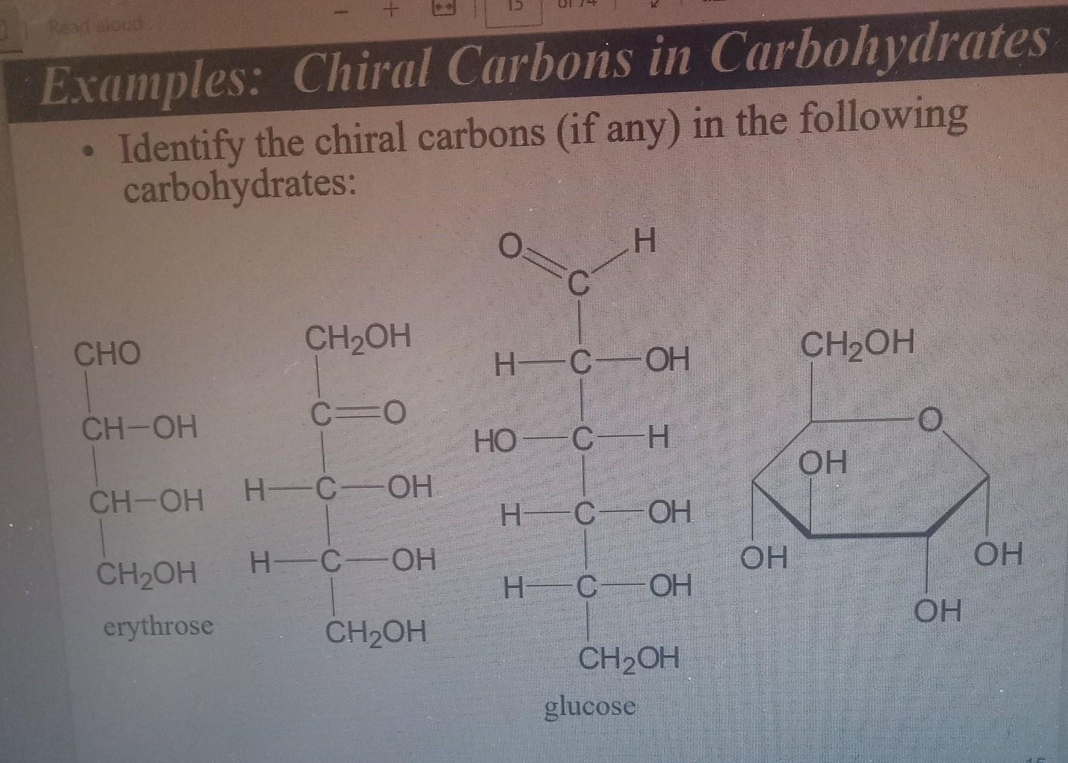 Solved Identify the chiral carbons (if any) in the following | Chegg.com