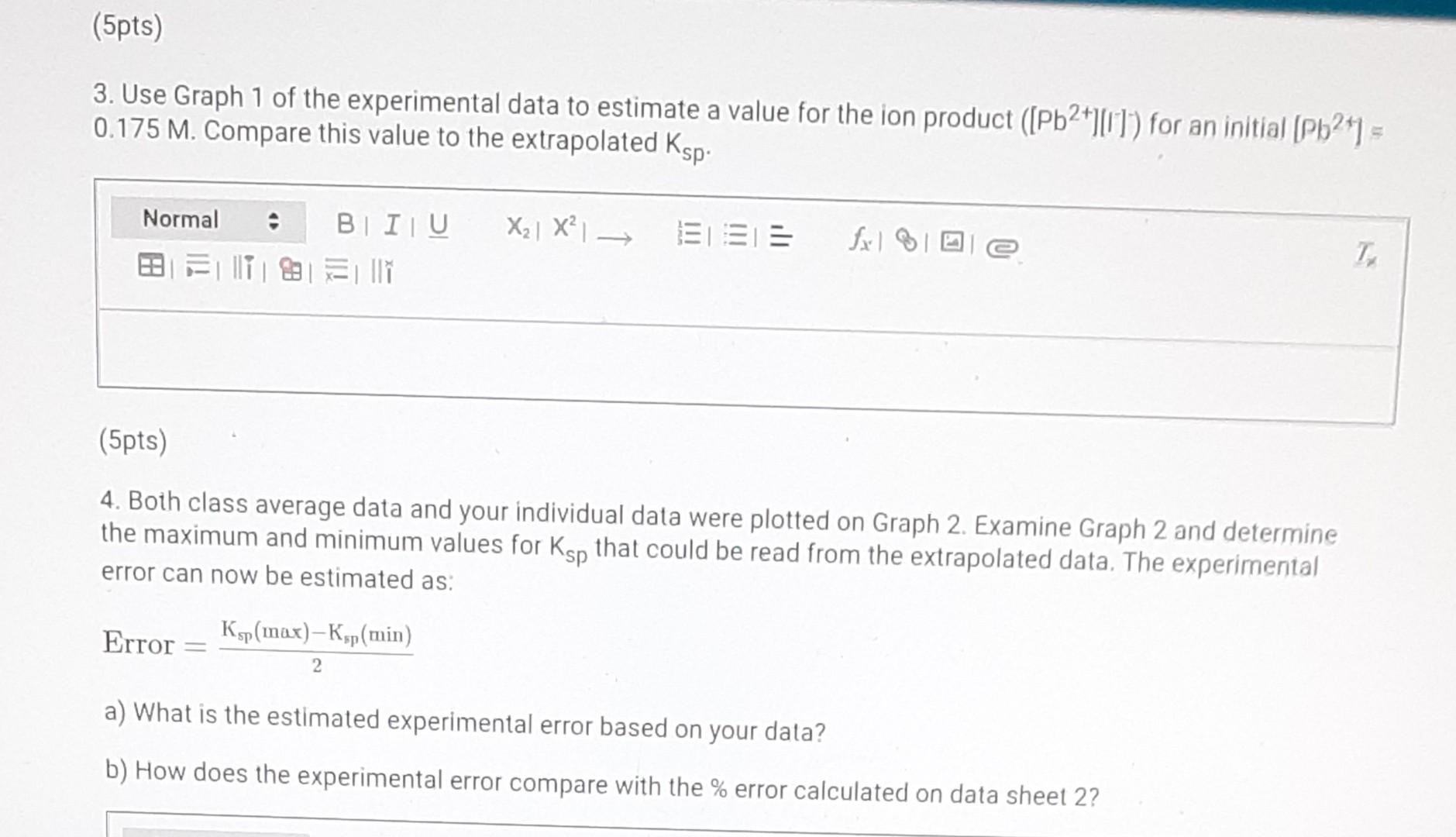Solved 1. Which method of plotting data from this experiment | Chegg.com