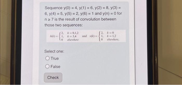 Solved Sequence y(0)=4,y(1)=6,y(2)=8,y(3)= | Chegg.com