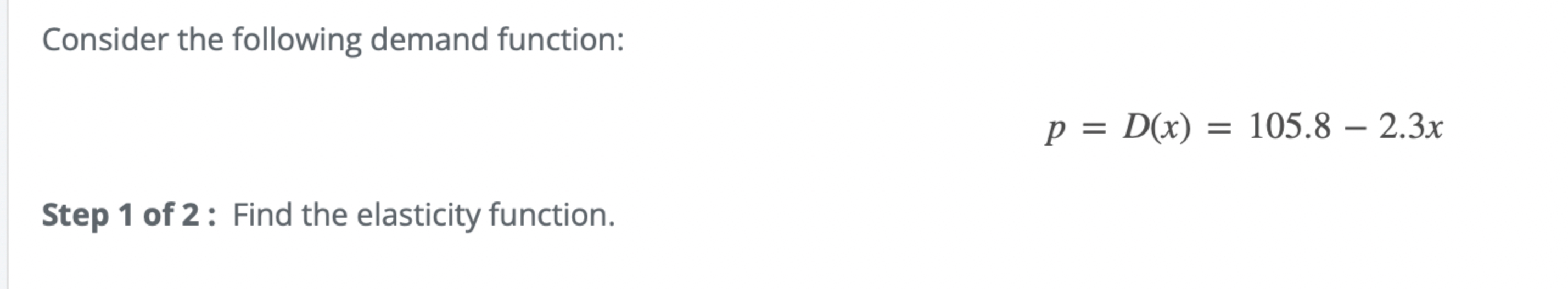 Consider the following demand | Chegg.com