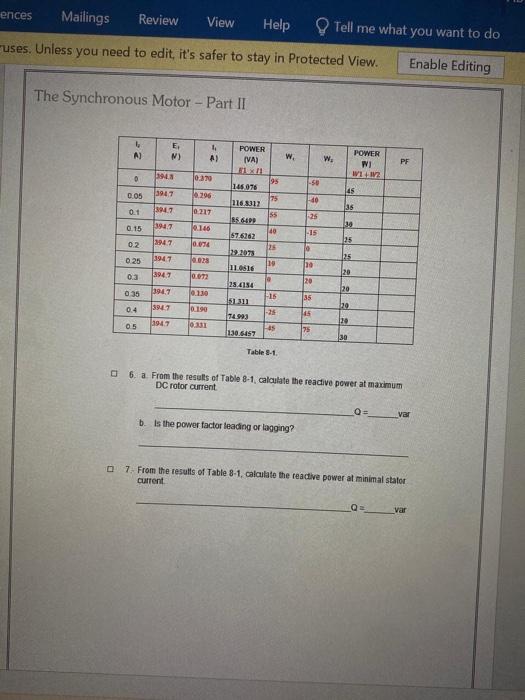 Solved b. Close the switch $ and gradually acrease the DC | Chegg.com
