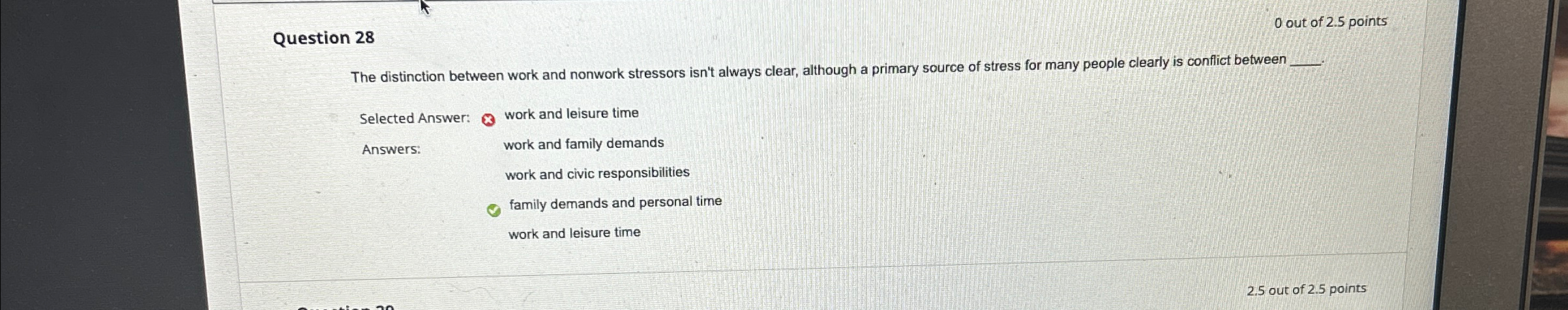 Solved Question 280 ﻿out of 2.5 ﻿pointsThe distinction | Chegg.com