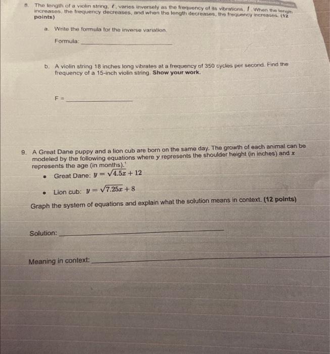 Solved increases. the frequency decreases, and when the | Chegg.com