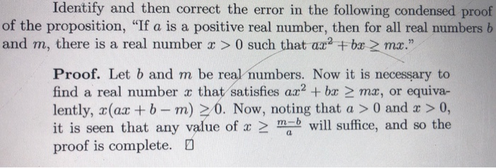 Solved Identify and then correct the error in the following | Chegg.com