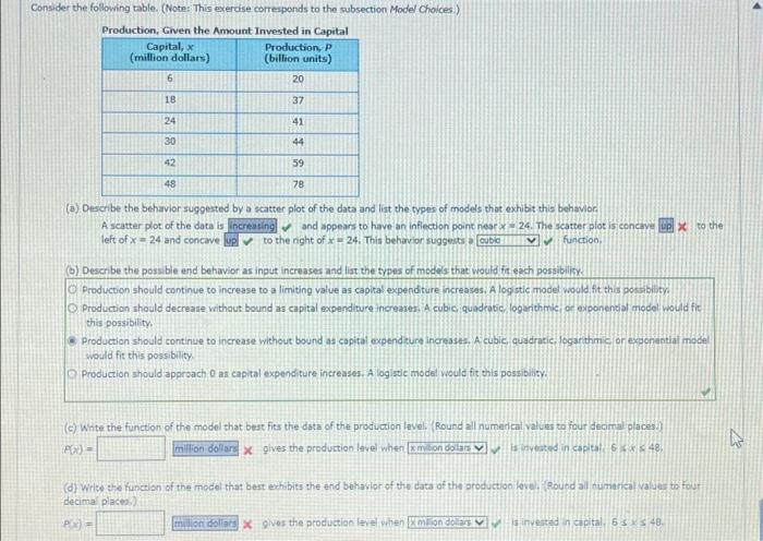 Solved Consider the following table. (Note: This exercise | Chegg.com