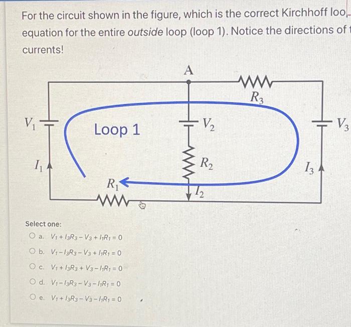Solved For the circuit shown in the figure, which is the | Chegg.com